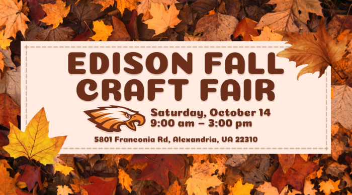 Registration for Fall Craft Fair Open – EdisonBoosters.org